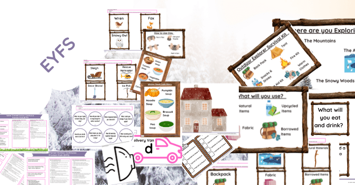 Winter Outdoor Continuous Provision Pack| Early Years Outdoors