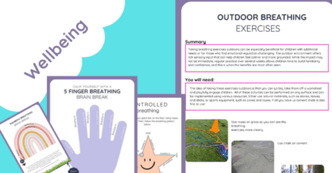 Outdoor Breathing Exercises | The Muddy Puddle Teacher
